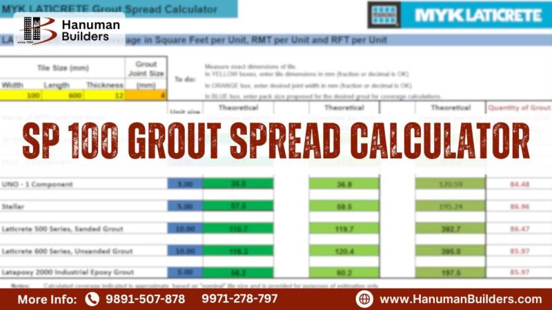 MYK Laticrete Grout Spread Calculator – Coverage Estimation for Tiles